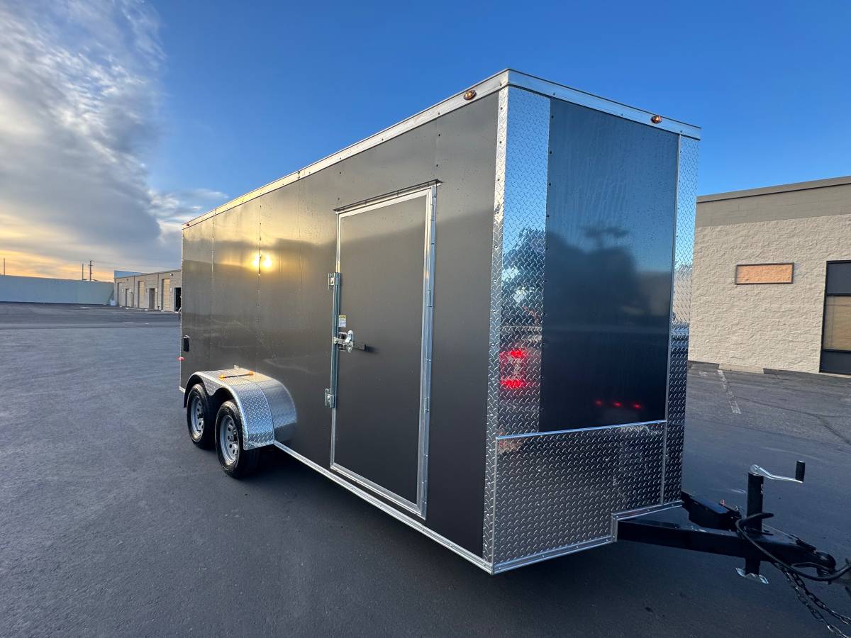 2024 Enclosed Cargo Trailer 7x16TA 7ft Interior - Pacific Cargo